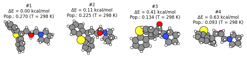 Conformers Generation — PLAMS 2025.1 documentation