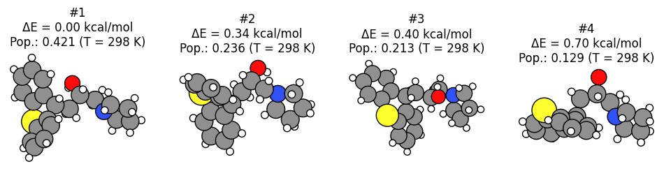 Conformers Generation — PLAMS 2025.1 documentation